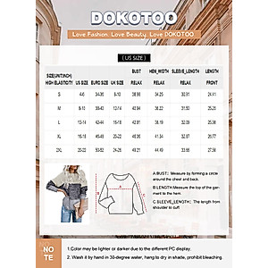 Dokotoo Womens Sweaters Fall 2024 Winter Crewneck Long Bat Sleeve Color Block Pullover for Women Casual Knit Jumper Tops Yellow Medium