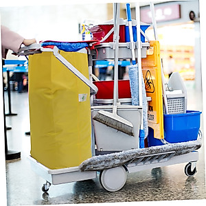 PLAFOPE 1 Pc canvas bag janitorial bag janitorial cart bag replacement cart bag trash can outdoor Cleaning Trolley Bag trashcans for car Cleaning Cart Bag Commercial Work supplies