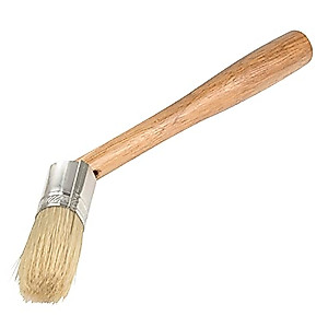 Steelman Euro Lube Applicator Brush, Angled, Stiff Bristles, for Paste-Style Tire Mounting Lubricants