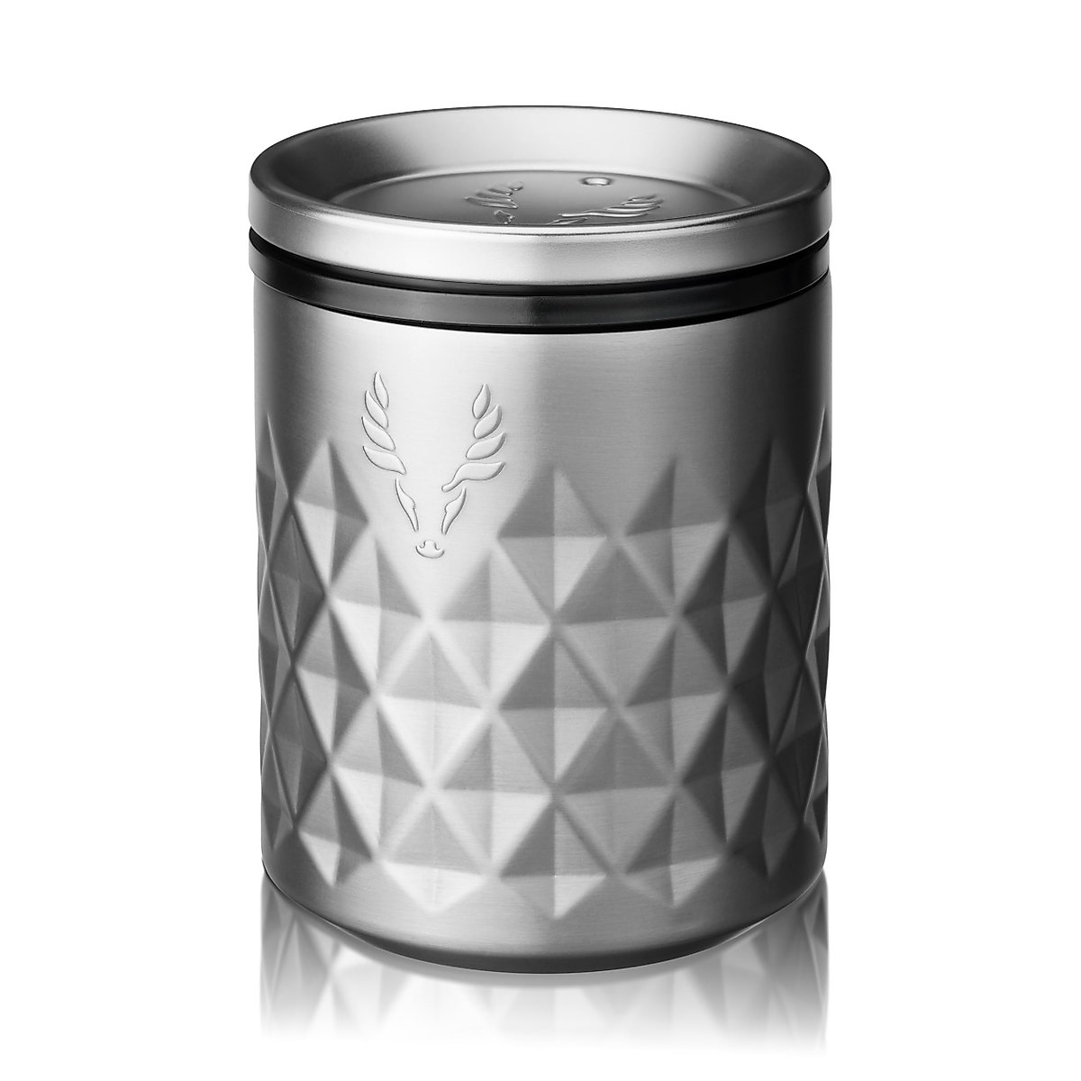 Viski Paragon Cocktail Tumbler Insulated Cocktail Cups, Insulated Rocks Tumbler Stainless Steel Whiskey Glasses with Ceramic Coating 12oz Set of 1