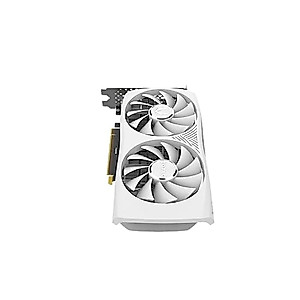 ZOTAC Gaming GeForce RTX 4060 8GB Twin Edge OC White Edition DLSS 3 8GB GDDR6 128-bit 17 Gbps PCIE 4.0 Compact Gaming Graphics Card, ZT-D40600Q-10M