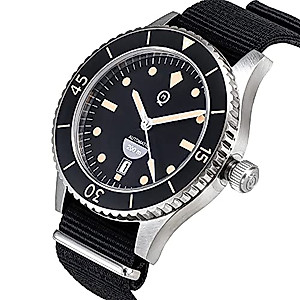 QM NH35 Dive Automatic Mechanical Men's Watch Fifty Search Diving Retro Luminous Saphire Glass Cramic Bezel 8020NH
