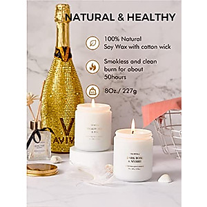 olorvela Candles for Men Candles for Home Scented Scented Candles Gifts for Women and Men 8oz, 50hr Burn Time, Teakwood & Fir Candle All Natural Soy Candles