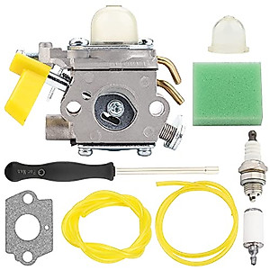 Venseri 26cc Carburetor with Check Valve for Homelite Ryobi Poulan Craftsman 30cc 26cc Trimmer Blower ZAMA C1U-H60 Carb Replace 308054013 308054012 308054004 308054008