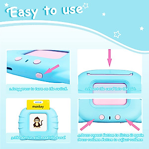 255 Talking Flash Cards Toddler Toys for 3 4 5 6 Year Old Boys Girls, Preschool Educational Autism Sensory Toys with 510 Sight Words, Speech Therapy Learning Montessori Toys Birthday Gifts for Kids