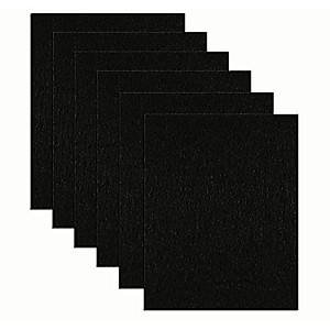 WECATION Pre-Cut Litter Box Filter Replacement for Van Ness, 6 Pack Carbon Odor Filters for Pureness F6 Zeloite Air Filter