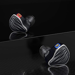 FiiO FH5 Best Over The Ear Headphones/Earphones Detachable Cable Design HiFi Quad Driver Hybrid (1 Dynamic + 3 Knowles BA) in-Ear Monitors for iOS and Android Computer PC Tablet