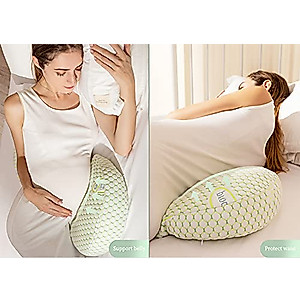 Oternal Pregnancy Pillow for Pregnant Women,Soft Pregnancy Body Pillow,Support for Back, Hips, Legs,Maternity Pillow with Detachable and Adjustable Pillow Cover