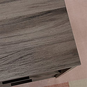 Sauder Clifford Place Modern Executive Desk in Jet Acacia, Jet Acacia Finish