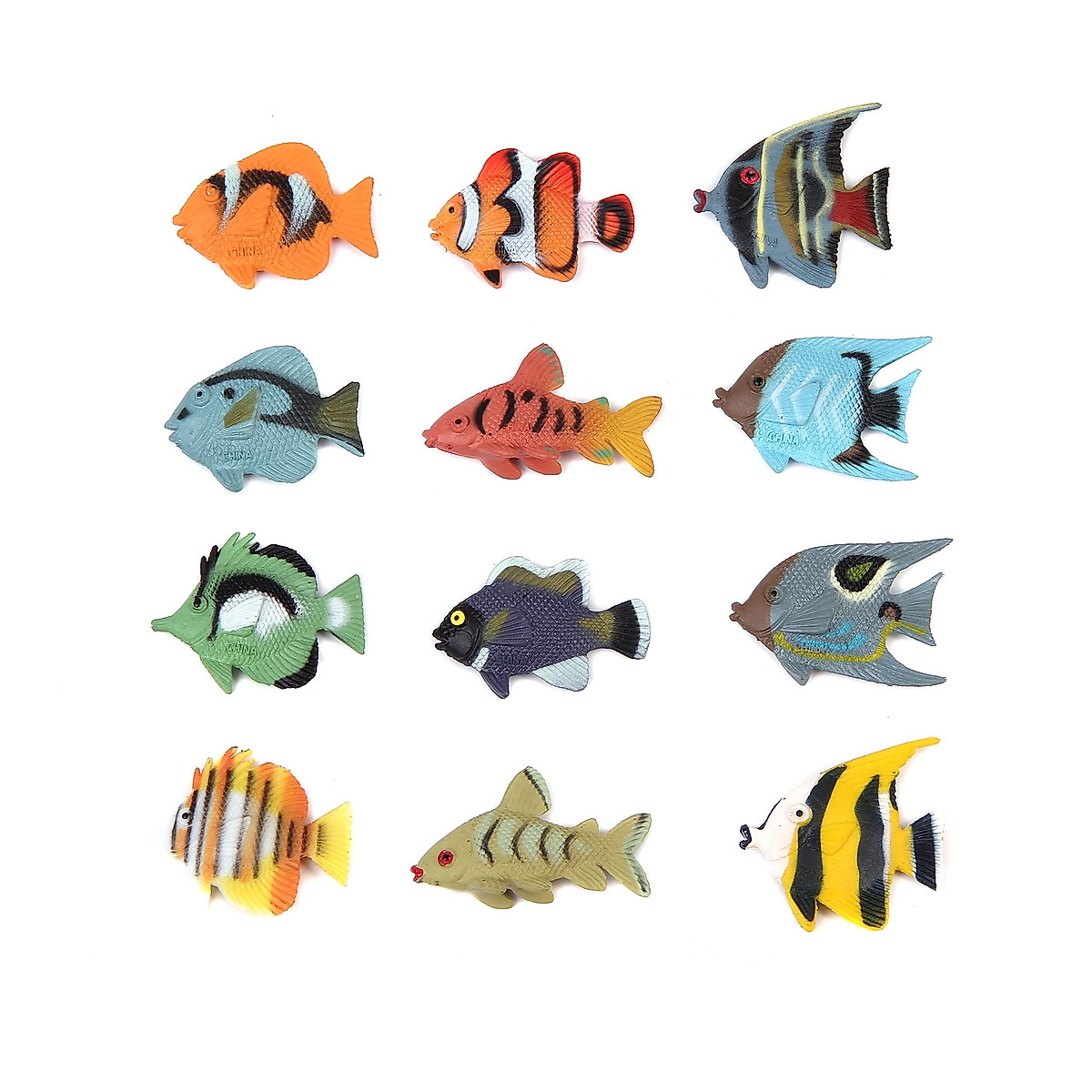 Fun Central 24 Pieces - Mini Tropical Fish Party Favor, Fish Figure for Kids - Assorted Styles