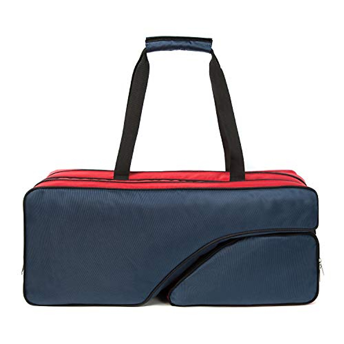 K-Cliffs Tennis Racket Bag | Deluxe Ballistic Nylon Travel Tournament Duffel | Shoe Compartment Red Blue Black