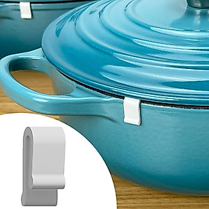 8Pieces Oven Lid Protector Clips,Dutch Oven Lid Lifter,Silicone Pan Protectors,Cookware Protector Replacement Clips,Cookware Protectors, Pan Clips, Protective Clips For Display Storage Stacking