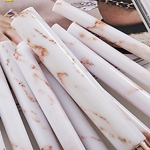 16PCs Marble Makeup Brushes Set Premium Synthetic Face Eye Lip Make Up Brush Kits for Foundation, Powder,Eyeshadow,Eyebrow,Eyelash,Eyeliner,Blending,Concealer,Contour,Highlight