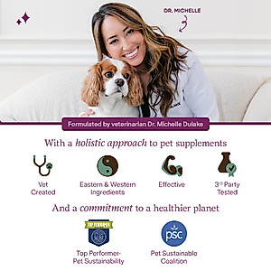 Fera Pet Organics Calming Goat Milk Cat & Dog – Vet Created - Pet Anxiety, Stress & Hyperactivity - Ashwagandha Supplement with GABA-60 Servings