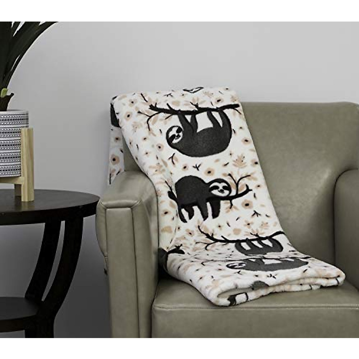 Thro by Marlo Lorenz Throw Blanket, Light Pink Gray