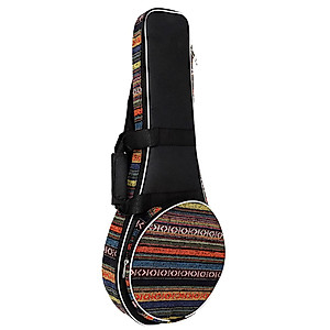 ARTIBETTER Mandolin Case Vintage Oxford Cloth Mandolin Bag Travel Guitar Case Bass Guitar Case Bag Accessories for Electric Guitar (Assorted Color)