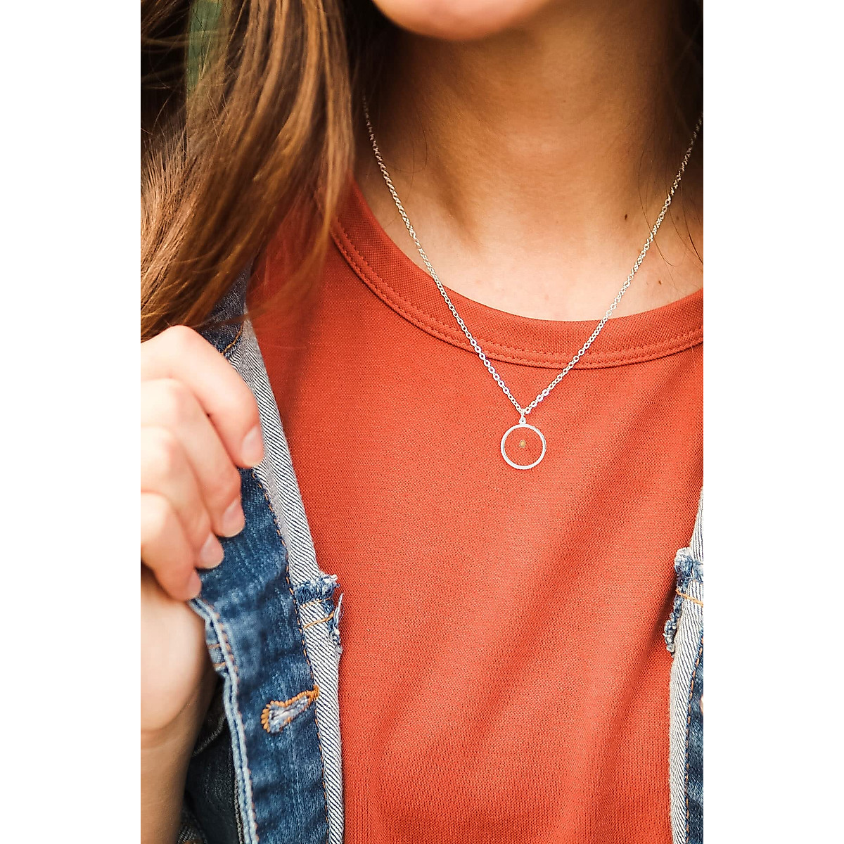 VZBarn Miscarriage Gifts for Mothers Forget Me Not Baby Necklace Silver