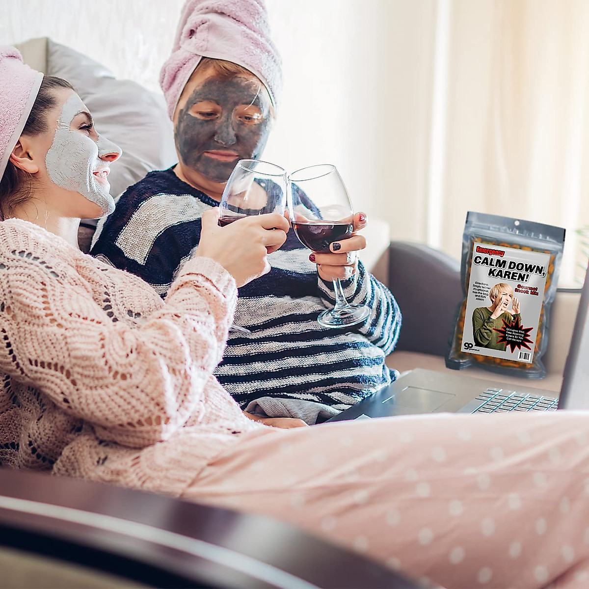 Calm Down Karen Trail Mix - Gourmet Spicy Snack Blend for Women Karen Survivors - Funny Karen Gifts Adult Stocking Stuffers - Gag Christmas Gifts for Teens - American Made Gifts - Manager Gifts