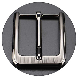 McFanBe 1.5 Inches (38-40 mm) Belt Buckle Single Prong Square Replacement Buckle for Men Women Belt (Grey07)