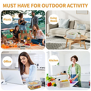 Fruit Storage Containers for Fridge,Produce Saver Containers for Refrigerator with Drain Colander,Food Storage Container,Dishwasher&Microwave Safe,Keep Fruits,Vegetables,Berry,Meat Fresh longer 6Pack.