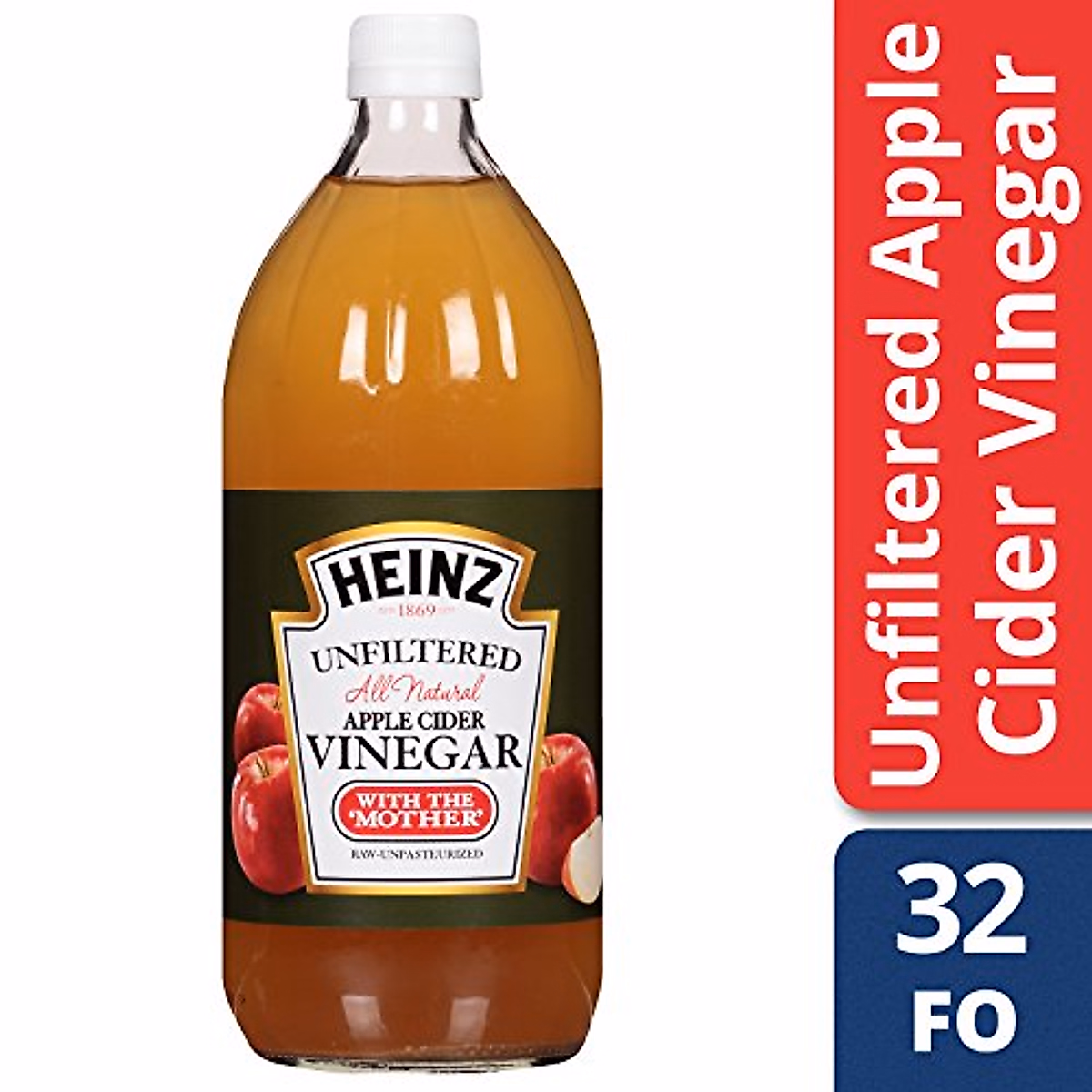 Heinz Apple Cider Vinegar Unfiltered (32 fl oz Bottle)