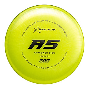Prodigy Disc 500 A5 | Slightly Overstable Disc Golf Approach | Improve Your Approach Shots | 170-177g | Stable Disc Golf Approach | 500 Plastic | Comfortable Backhand or Forehand | Colors May Vary