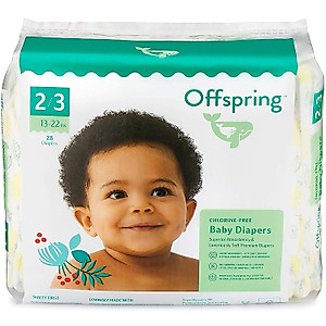 Offspring Disposable Diapers, Earth Friendly, Premium Ultra Soft, Double Leak Guard Protection