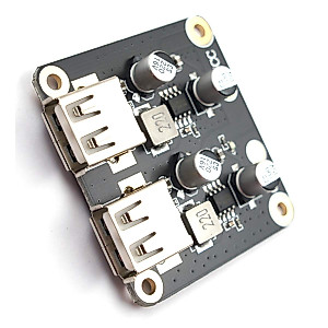 (2 Pack) JacobsParts 48W Dual USB QC 3.0 Fast Charge Step-Down Buck Module Power 12V 24V DC Input