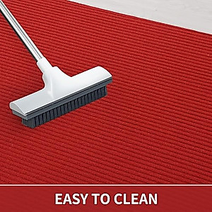 HOMBYS 450 GSM Thickness Red Carpet Runner for Party, Extra Thick & Non-slip Felt Rug Red Aisle Runner Rug for Special Events, Wedding Hollywood Oscars, 2.6 * 30 ft