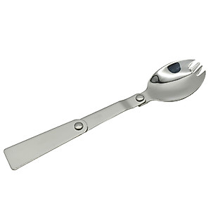Maydahui Folding Spoon and Fork SUS 18/10（304）Stainless Steel Salad Spork Portable for Thermos and Travel (Pack of 6)