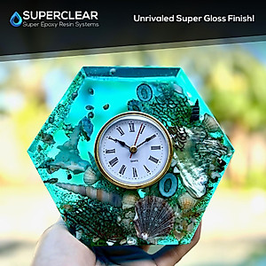 24 Hour Deep Pour Epoxy Resin 1.5 Gallon / 192 oz Kit, Liquid Glass Clear, Fast Cure, Casting Resin, Bubble Free, DIY Thick Pour, Heat Resistant, Charcuterie Boards, Serving Trays & Resin Coasters