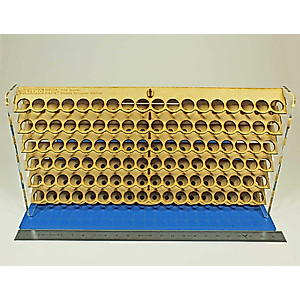 LITKO Paint Organizer Storage Rack | Miniature Model Hobby Paint Holder Caddy Stand | 18mL Dropper Bottle Shelf | Wall Mount | Portable | Compatible with Vallejo and Army Painter (108 Holes)