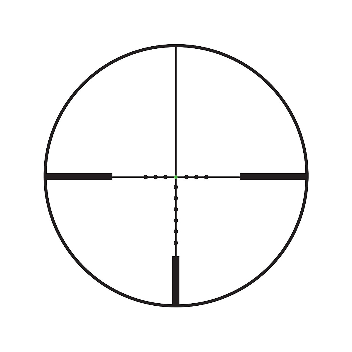 Trijicon TR26-C-200104 AccuPoint 2.5-12.5x42mm Riflescope, 30mm Main Tube, MOA-Dot Crosshair Reticle with Green Dot, Matte black