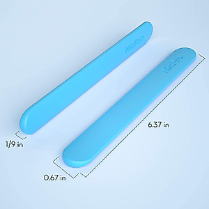 Nicpro Silicone Stir Sticks Kit, 2 PCS Silicone Resin Popsicle Sticks & 2 PCS Silicone Spatula Scraper for Mixing Resin, Wax, Paint, Epoxy, DIY Crafts