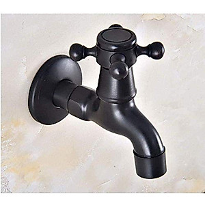 NZDY Faucet Oil Rubbed Bronze Outdoorgarden Water Tap Mop Pool Faucet Laundry Sink Cold Water Tap