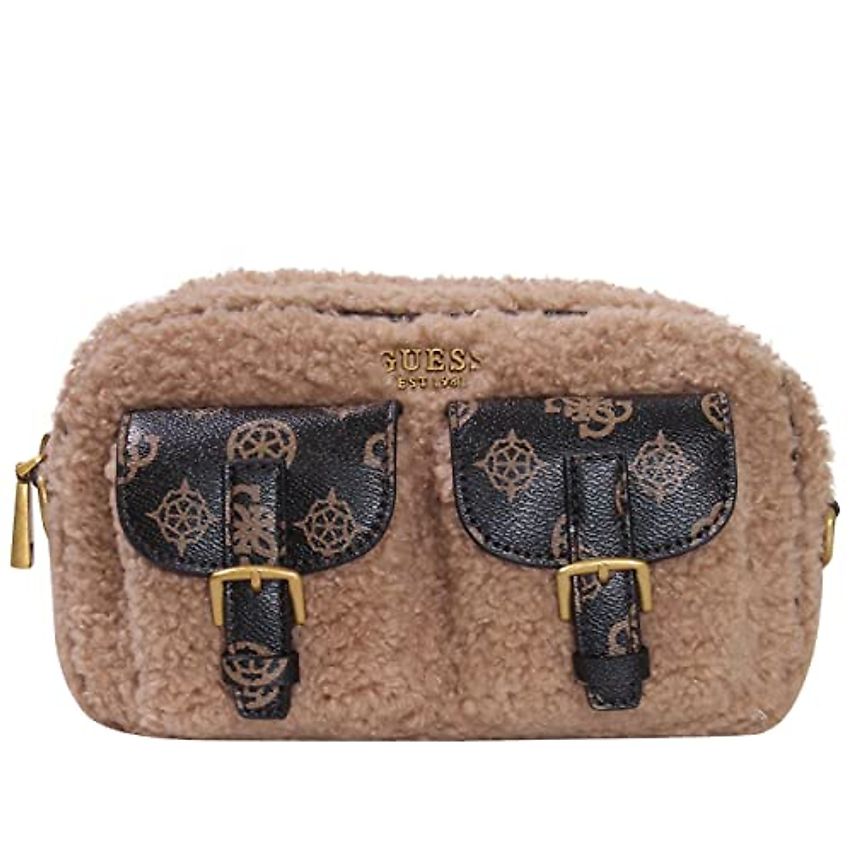 GUESS No Limit Crossbody Sling, Mocha Multi
