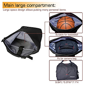 ROTOT Roll Top Travel Backpack, 22L High Volume Laptop Bag Carry on Accessories Essentials (Black)