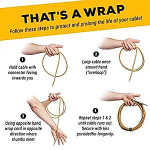 GLS Audio Instrument Cable - 1/4 Inch TS to 1/4 Inch Instrument Cable for Bass/Electric Guitar- Brown/Yellow Braided Tweed, 15ft