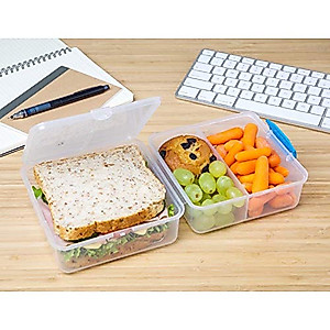 Sistema To Go Collection Lunch Cube, 47.3 oz./1.4 L, Clear/Blue