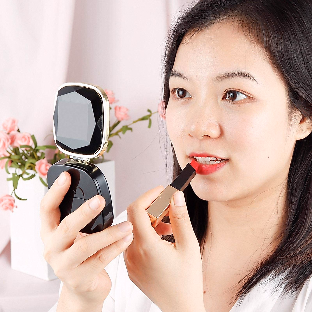 Illuminated Makeup Mirror 3 Mode Led Makeup Mirror Nano Moisturizing Facial Humidification Spray