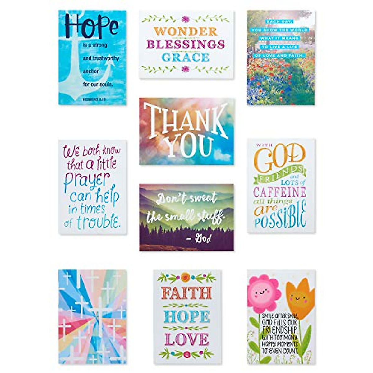 American Greetings Religious Lunch Box Notes for Kids, Faith and Joy (40-Count)