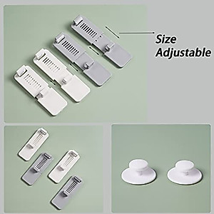 LAJAR Toilet Seat Lid Lifter Tabs, Touch Free Toilet Seat Holder Cover Handle Lifter for Home Hotel Restaurant(White)