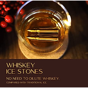 Gifts for Men Him,Whiskey Stones,Christmas Stocking Stuffers for Men,Cool Men Gifts for Christmas Anniversary Birthday from Wife Daughter,Unique Bourbon Gifts,Whiskey Gifts for Men Who Have Everything