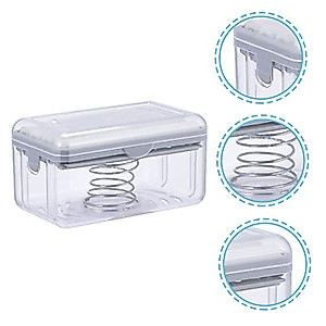 BETOOKY Box Soap Box Soap Dish Soap Tray Dish Soap Dispenser Foaming Soap Dispenser Laundry Soap Containers Bar Soap Laundry Soap Dispenser Set Pearlescent Travel Plastic