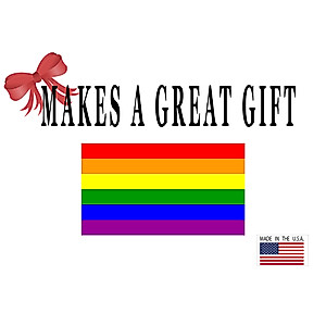 Rogue River Tactical LGBT Rainbow Flag Sticker Car Decal Bumper Sticker Gay Pride Lesbian Bisexual Transgender Support (5x3)