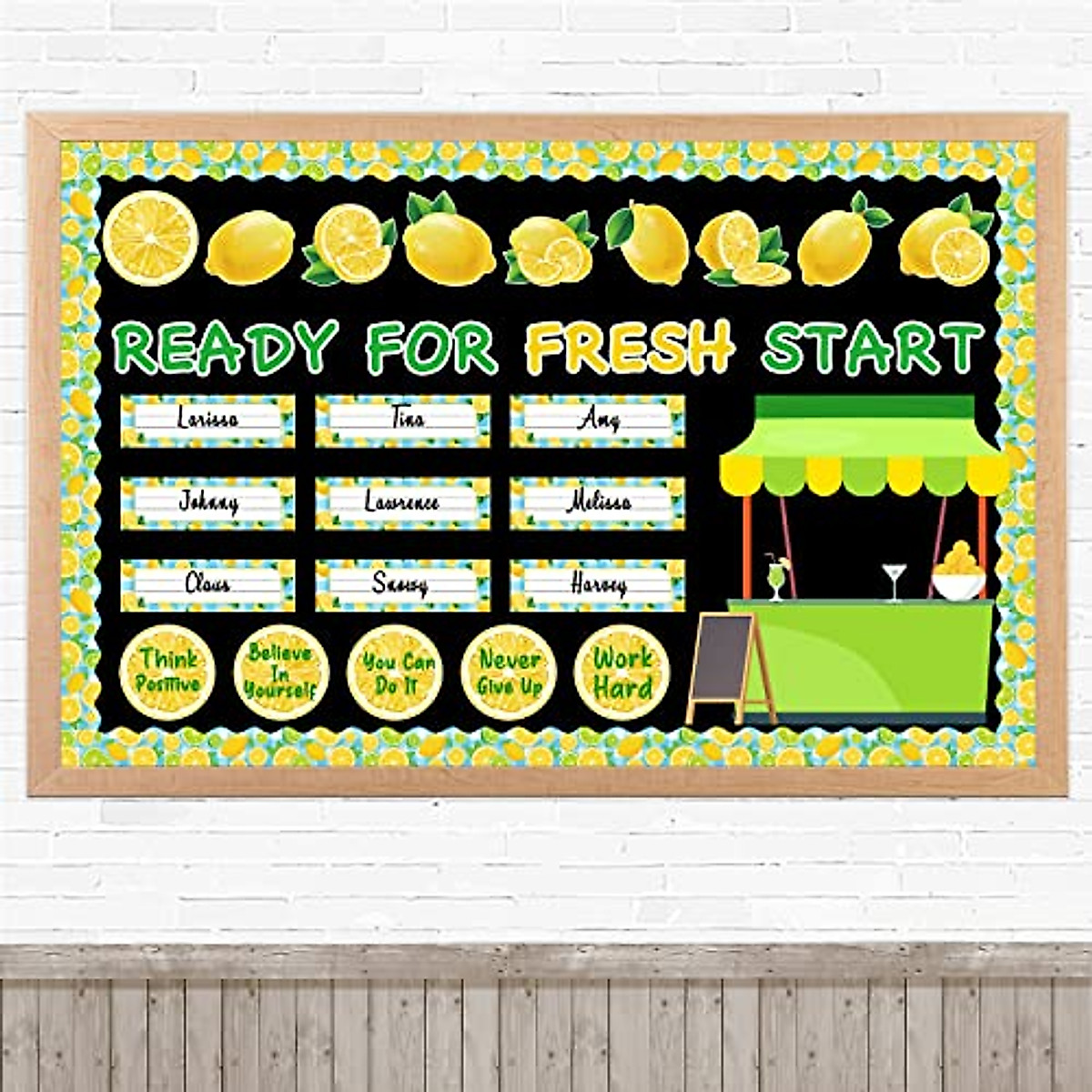 45 Pcs Lemon Cutouts for Summer Bulletin Board Lemon Accents Back to School Classroom Decorations