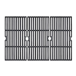 GasSaf Grill Grates Replacement for Backyard GBC1255W, GBC1460W, BC1461W, Uniflame GBC1059WB, GBC1143W-C, Better Homes & Garden GBC1362W, GBC1562W and Other Grills (16 1/4 X 29 5/8")(Set of 3-Pack)