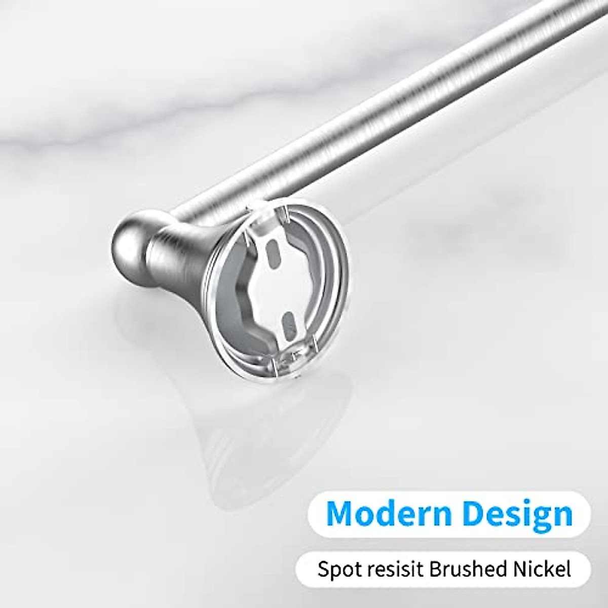 Newfun 24 Inch Brushed Nickel Towel Racks for Bathroom - 2PCS SUS304 Stainless Steel Bathroom Towel Holder Wall Mounted