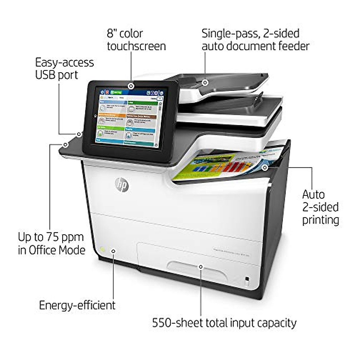 HP PageWide Enterprise Color 586dn Multifunction Duplex Printer (G1W39A)