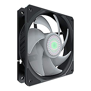Cooler Master SickleFlow 120 Black Case & Cooling Fan - Improved Air Balance Blades, 62 CFM, 2.5 mmH2O, 8 to 27 dBA - Black